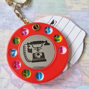 Four Items / Vintage / Plastic Keychain / Telephone Dial / 1960s ...