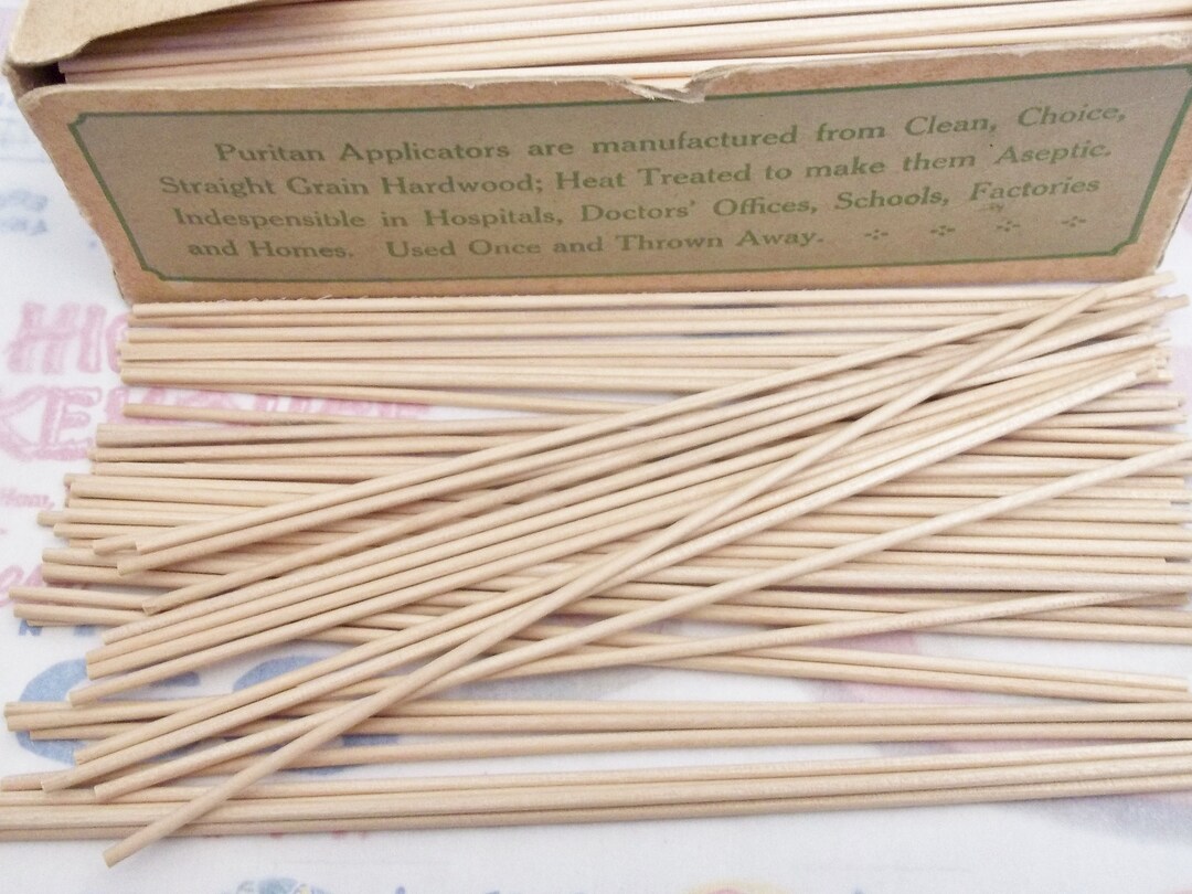 Vintage Wood Applicators / Thirty-six Items / 6 3/8 Length / Grain ...