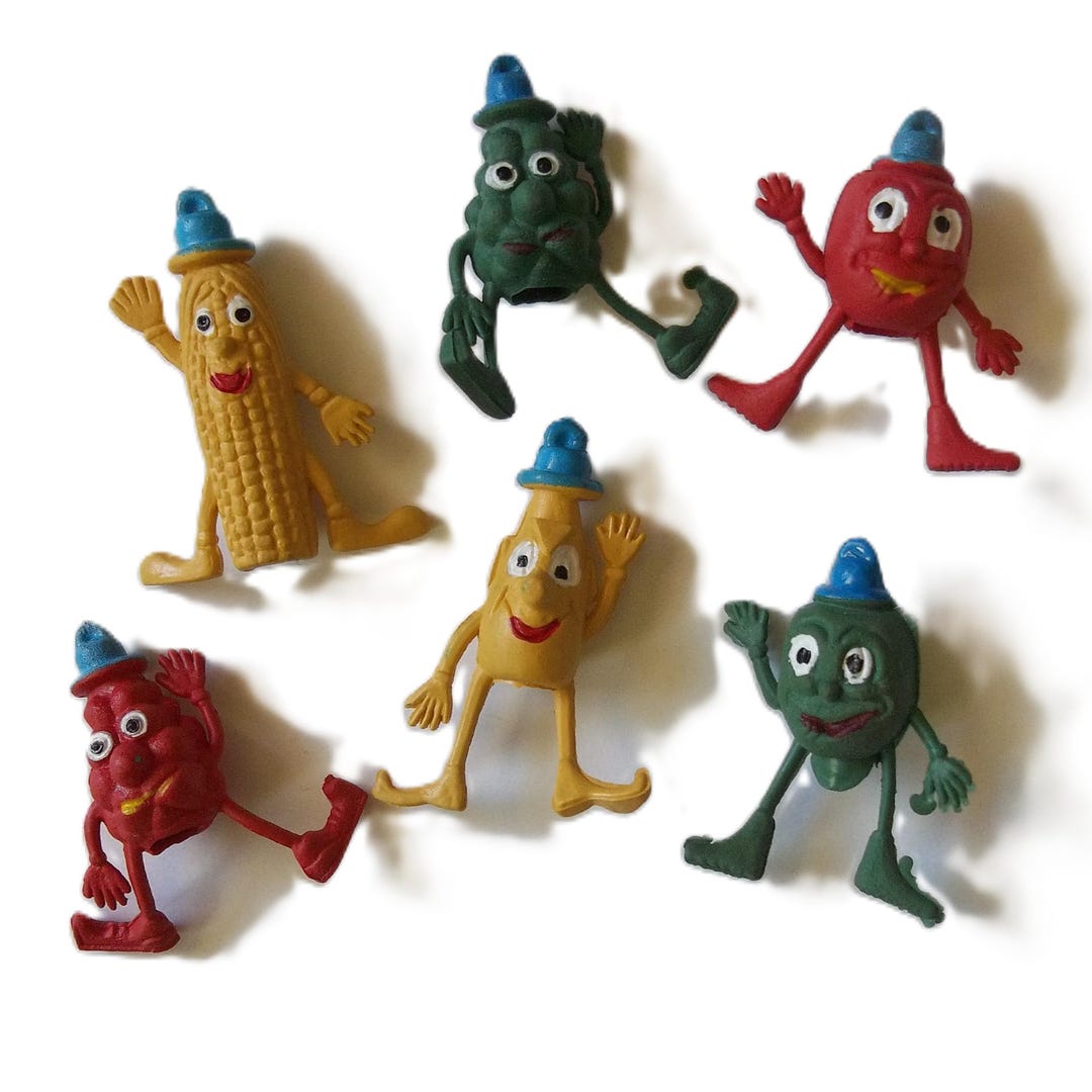 Vintage / Munch Bunch / Plastic Pencil Topper Novelties / Six Items ...
