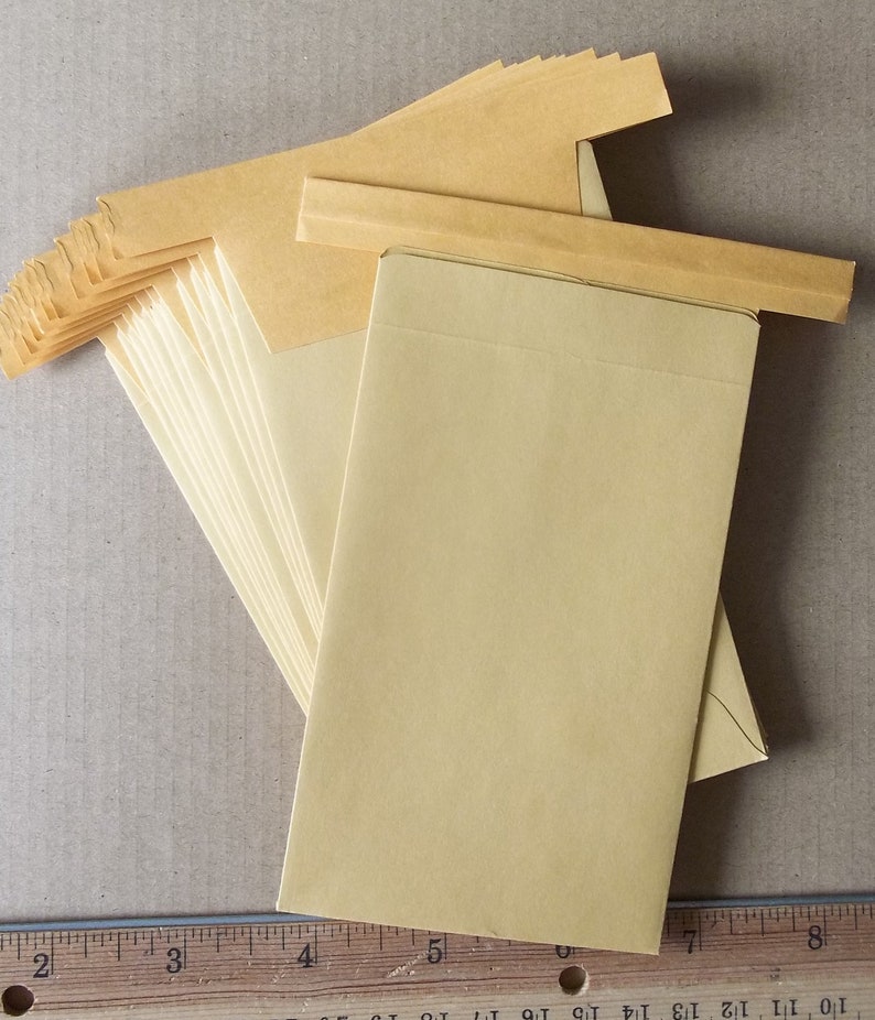 Kraft Coin Envelopes / Fold Over Wire Closure / Treat Bags / - Etsy