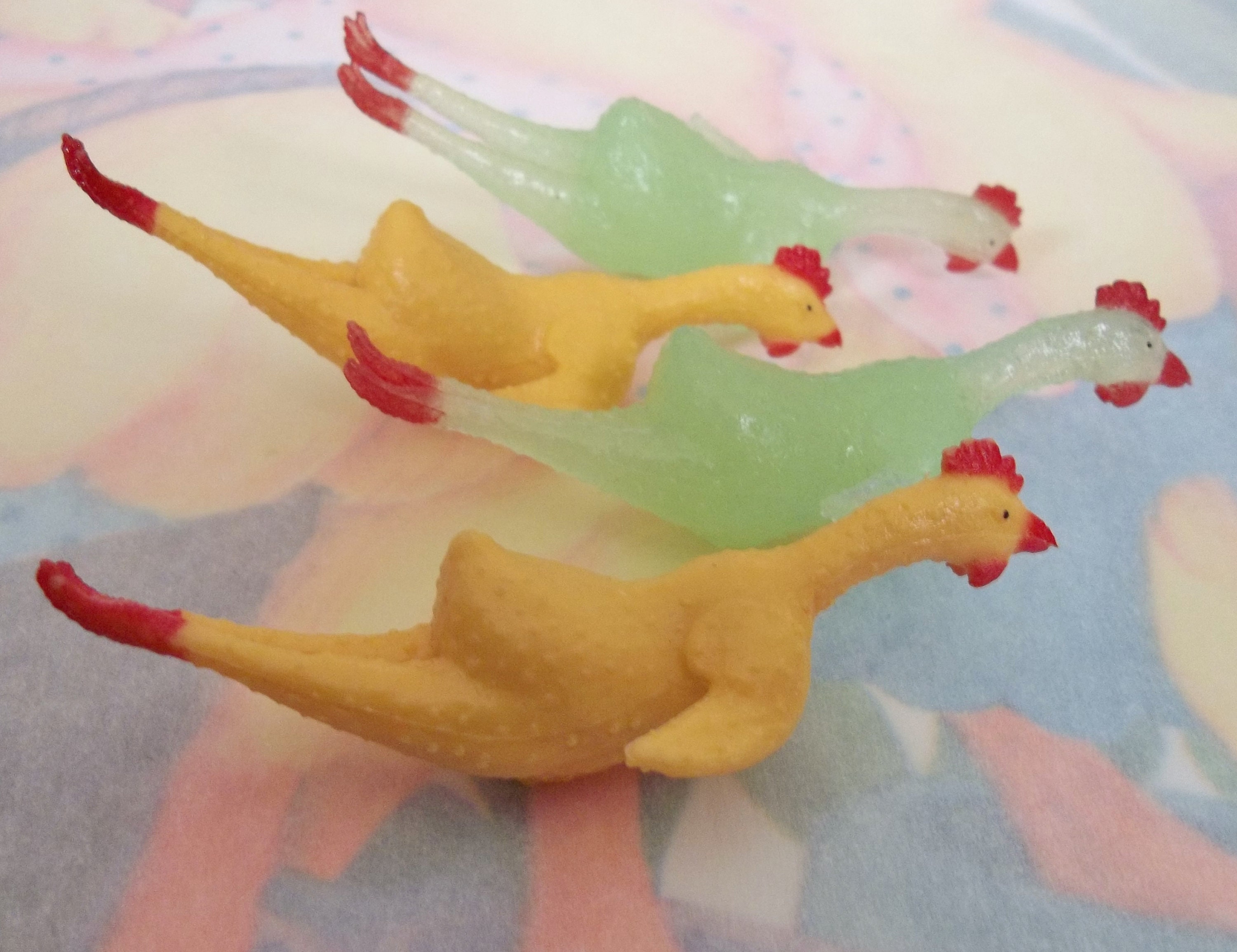 Tiny Rubber Chickens