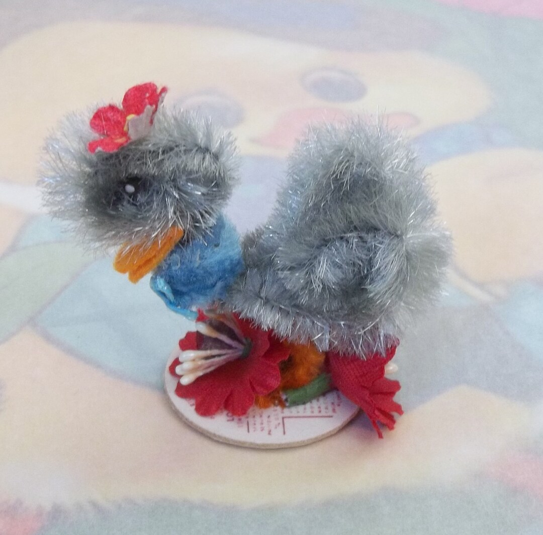 One Item / Bump Chenille Duck / Handmade / Made Using Vintage Craft ...