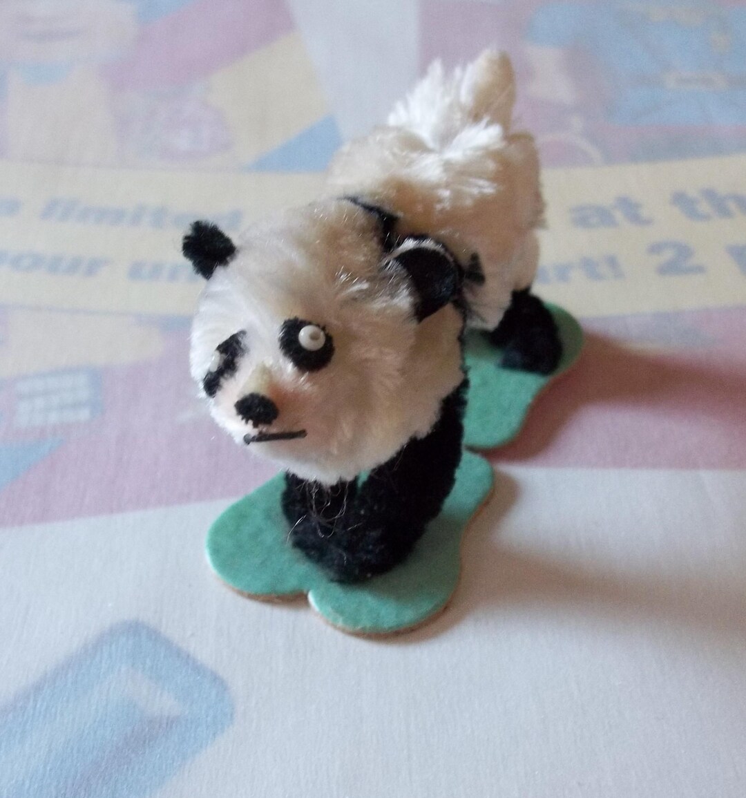 Vintage / Chenille Animal / Pipe Cleaner / Bump Chenille / Panda ...