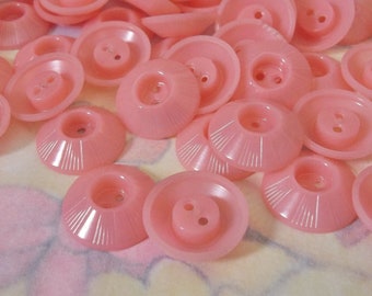 Vintage Inkwell Buttons 3/4 Pink & Khaki Tan Molded - Etsy