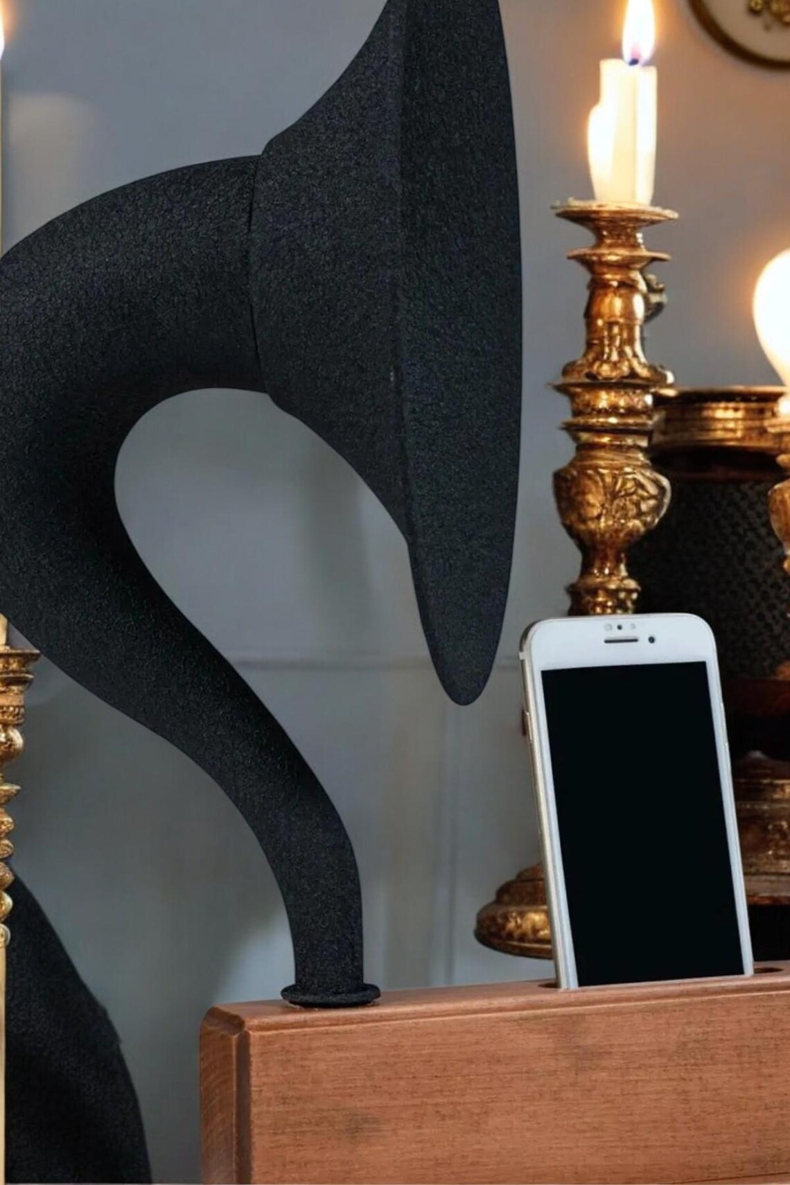 Acoustic Gramophon Speaker, Gramophone iPhone Passive Speaker, Unique ...