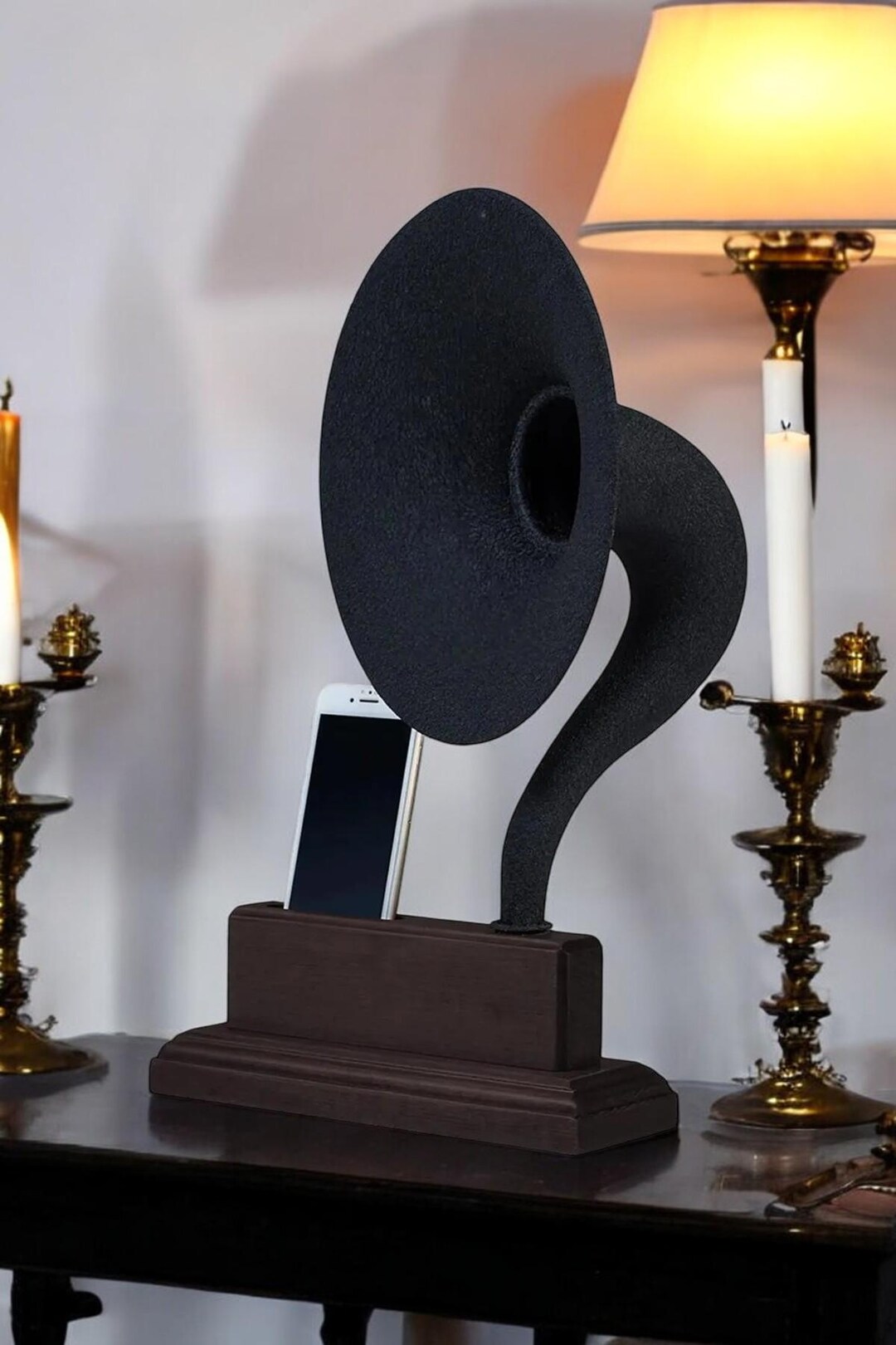 Acoustic Gramophon Speaker, Gramophone iPhone Passive Speaker, Unique ...