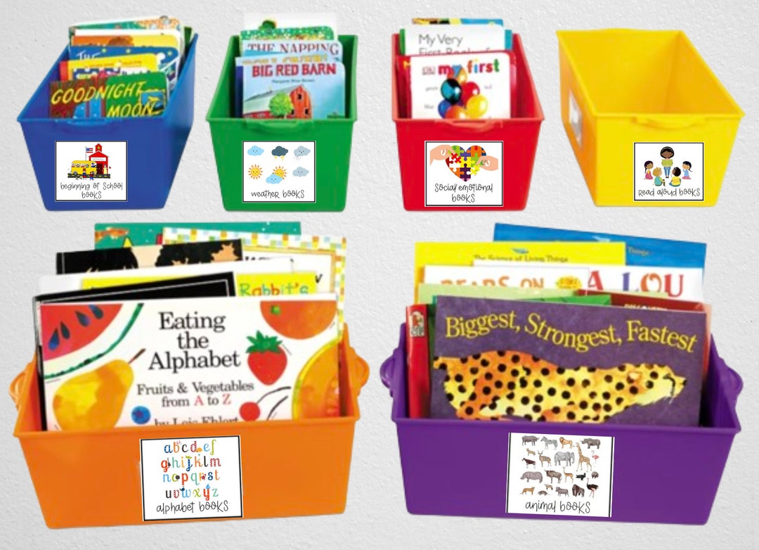 Classroom Book Bin Labels, Classroom Organization, Book Organization ...