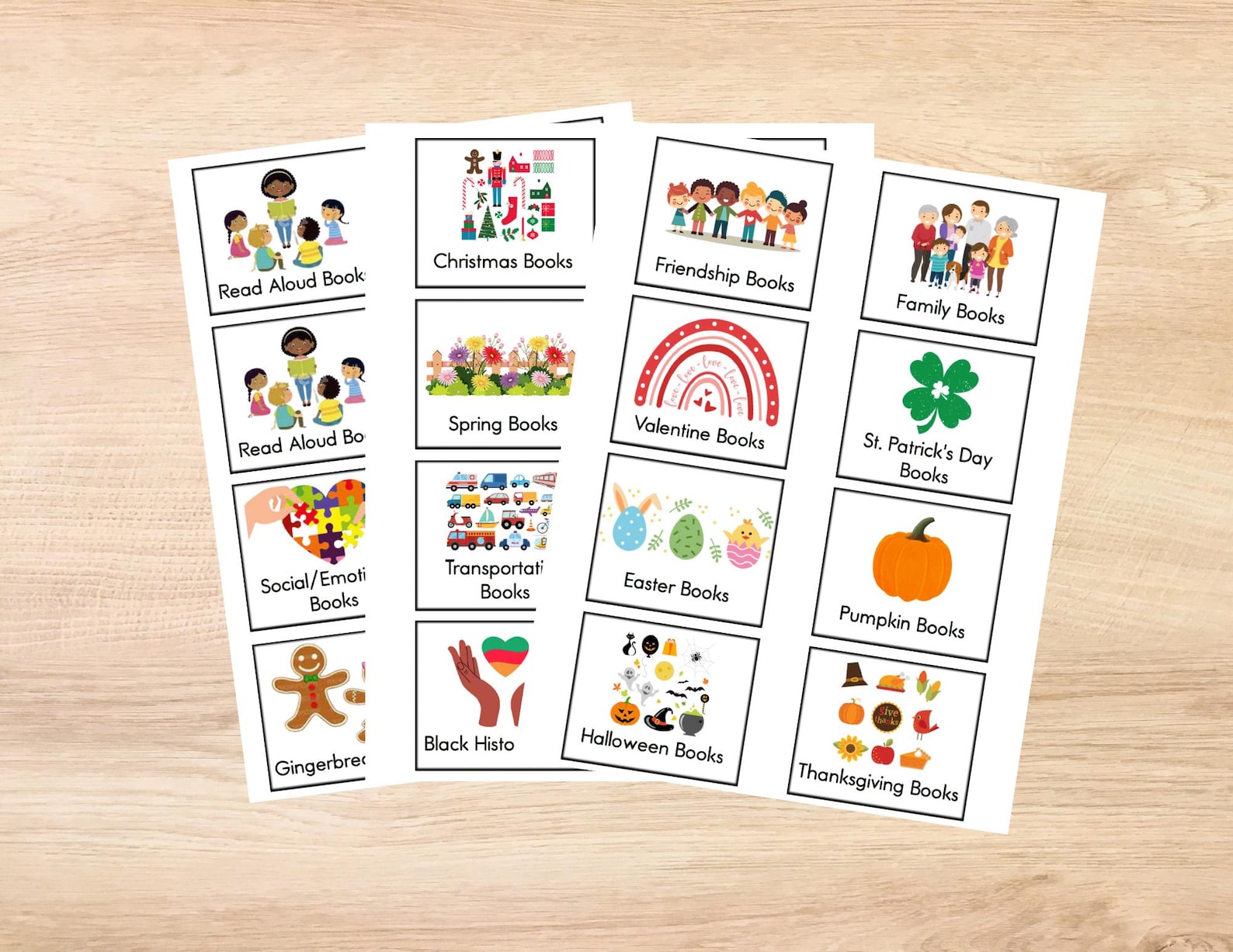 Easy to Read Classroom Book Bin Labels, Classroom Organization, Book ...