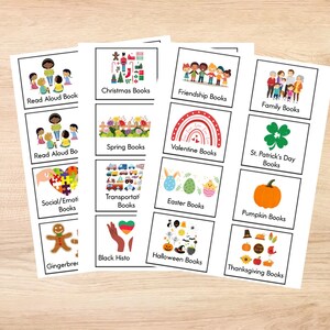 Easy to Read Classroom Book Bin Labels, Classroom Organization, Book ...