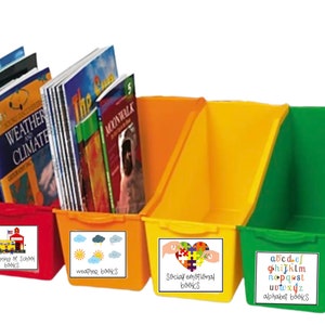 Classroom Book Bin Labels, Classroom Organization, Book Organization ...