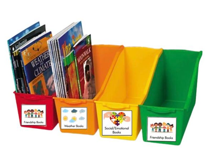 Easy to Read Classroom Book Bin Labels, Classroom Organization, Book ...