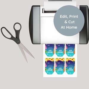 Editable Under the Sea Hang Tag, Ocean Animals Favor Tags, Ocean & Sea ...