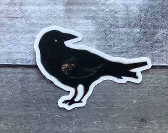 Vinyl Sticker Crow - Etsy