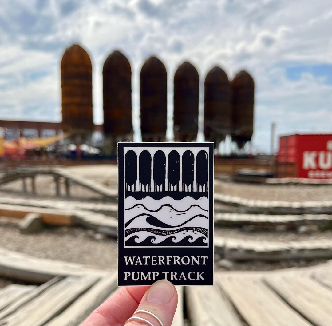 Vinyl Sticker - Waterfront Pumptrack - Bellingham - WA - Free Domestic ...