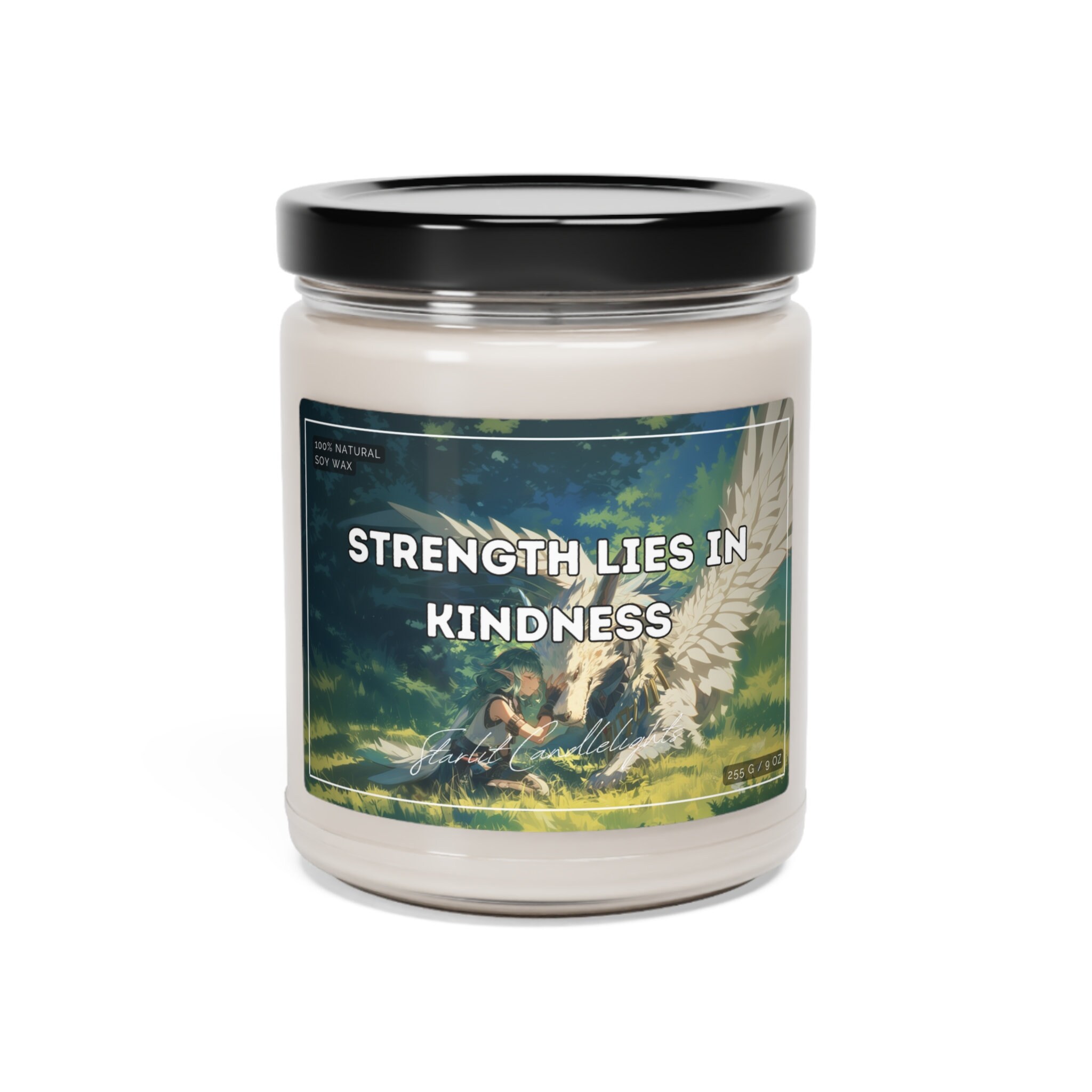 Strength Lies in Kindness Candle Anime-inspired Soy Candle Magical ...