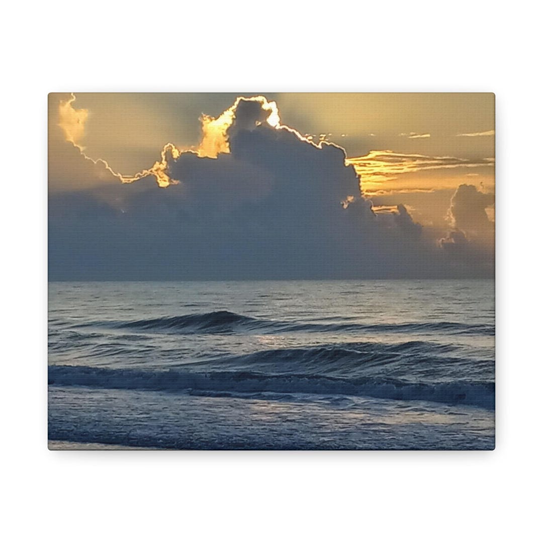 Beach Wall Art, Coastal Wall Art, Ocean, Sunrise, Canvas Gallery Wraps ...