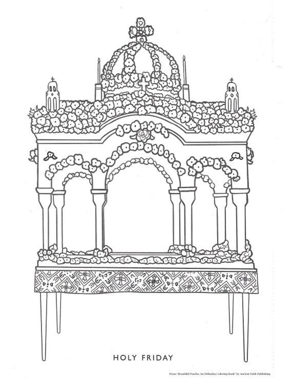 Holy Week and Pascha Coloring Pages From “beautiful Pascha: an Orthodox ...