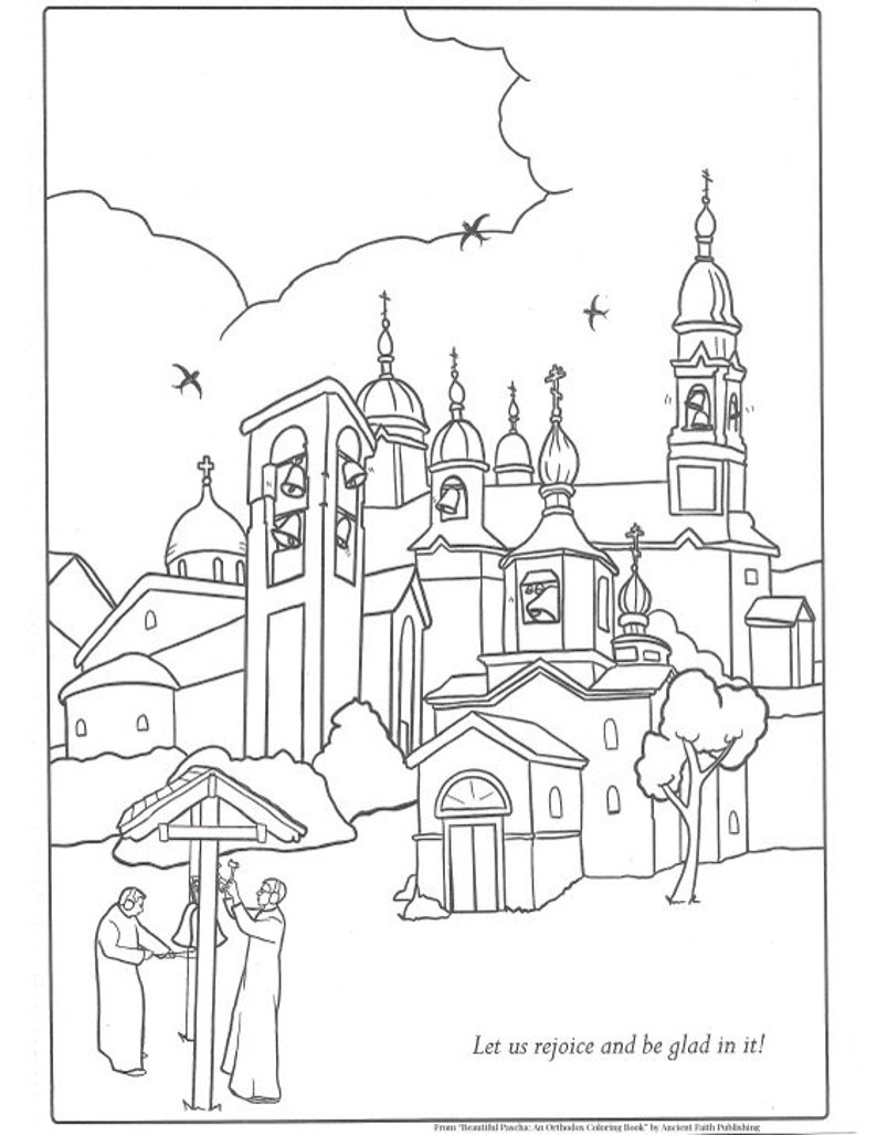 Holy Week and Pascha Coloring Pages From “beautiful Pascha: an Orthodox ...