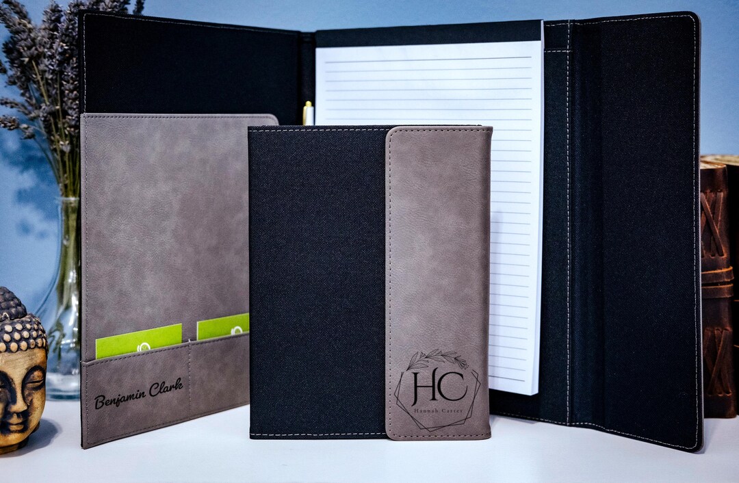 Business Document Portfolio, Personalized Leather Flap Portfolio ...