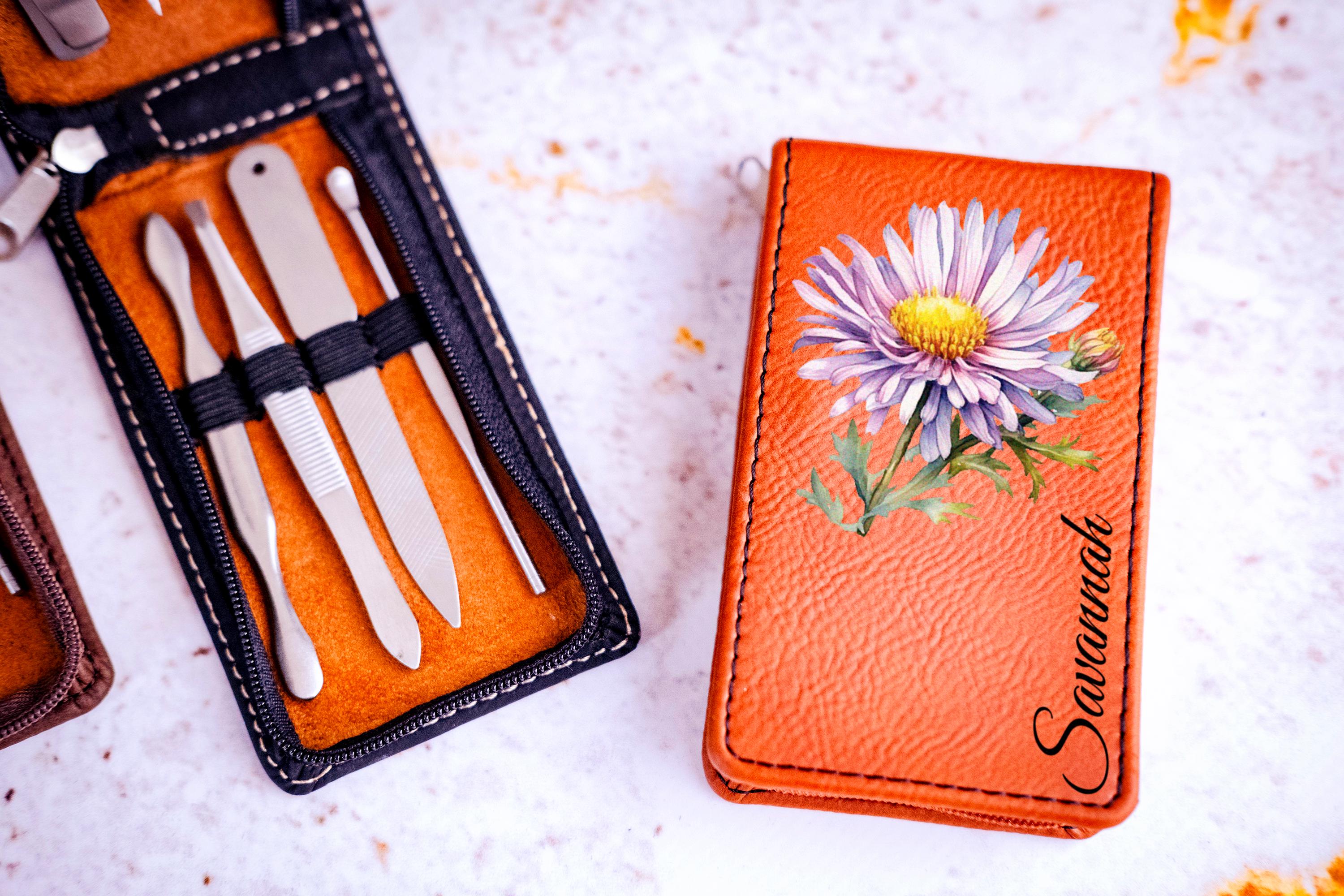 Custom Birth Flower Nail Kit, Professional Manicure and Pedicure Set ...