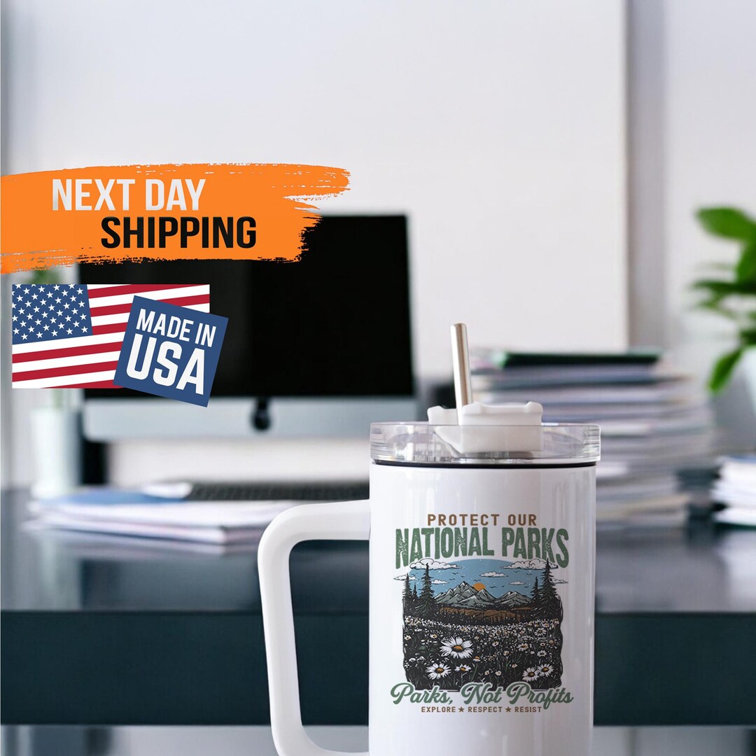 Vintage National Parks Stanley Cup, Hiking Travel Mug, Outdoor ...