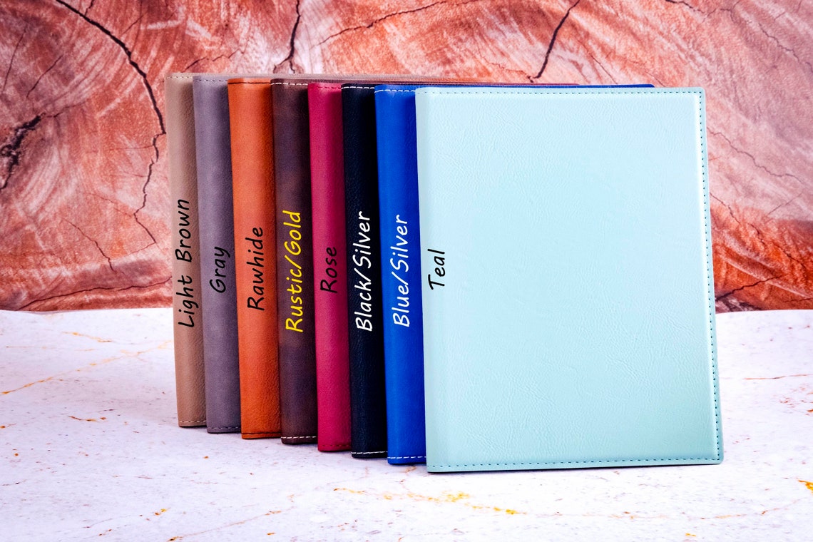 Custom Engraved Padfolio, Personalized Leather Portfolio, Business Gift ...