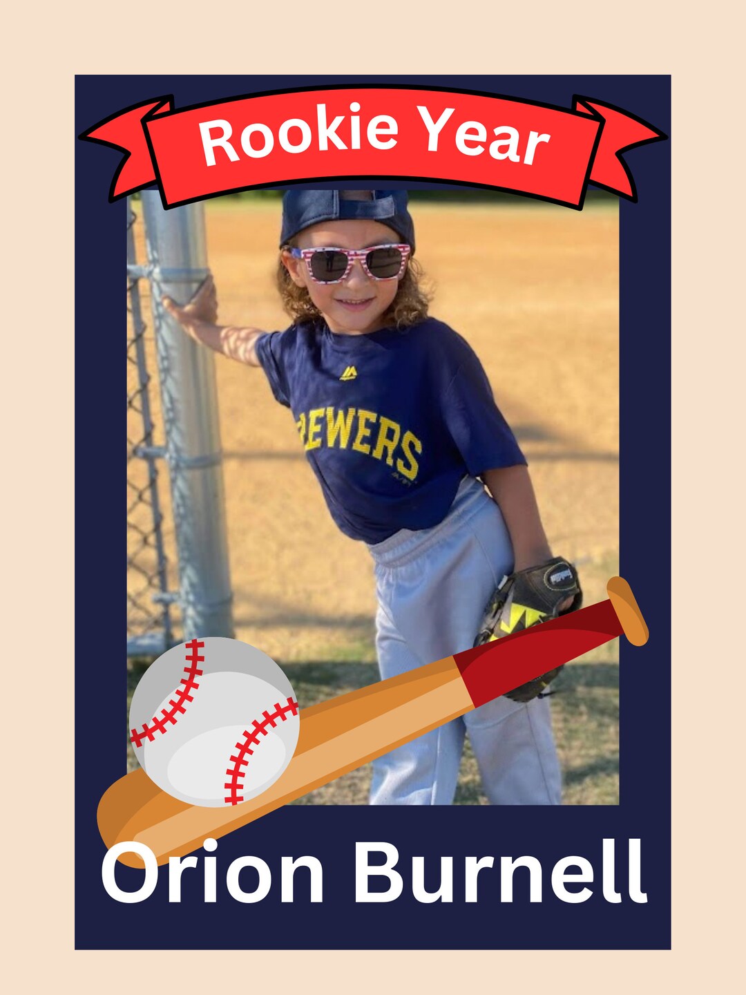 Customizable Little League Trading Card - Etsy
