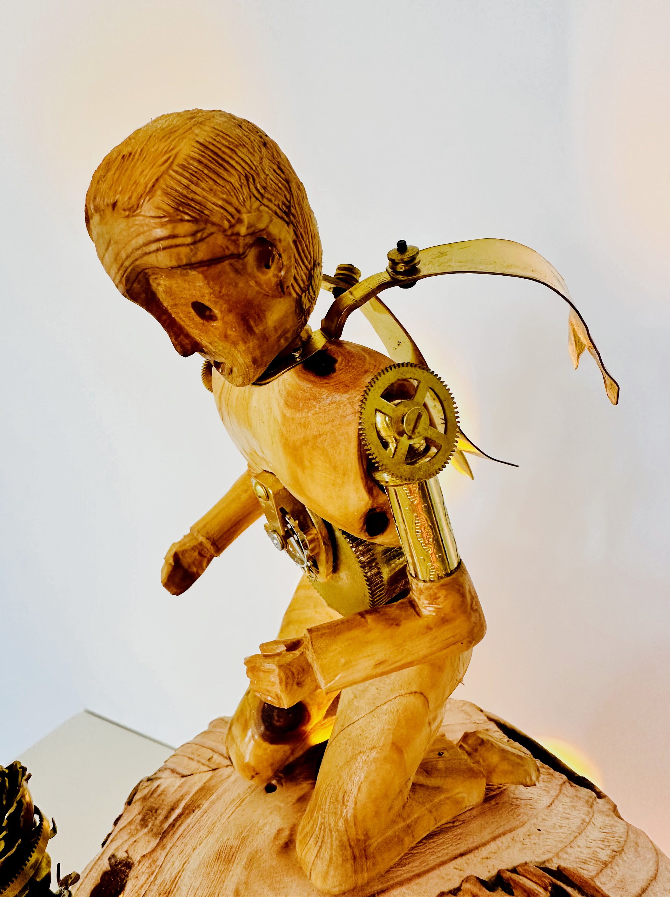 Little Prince, Abstract Wood Sculpture, Art Wood Statue, Hand Carved ...