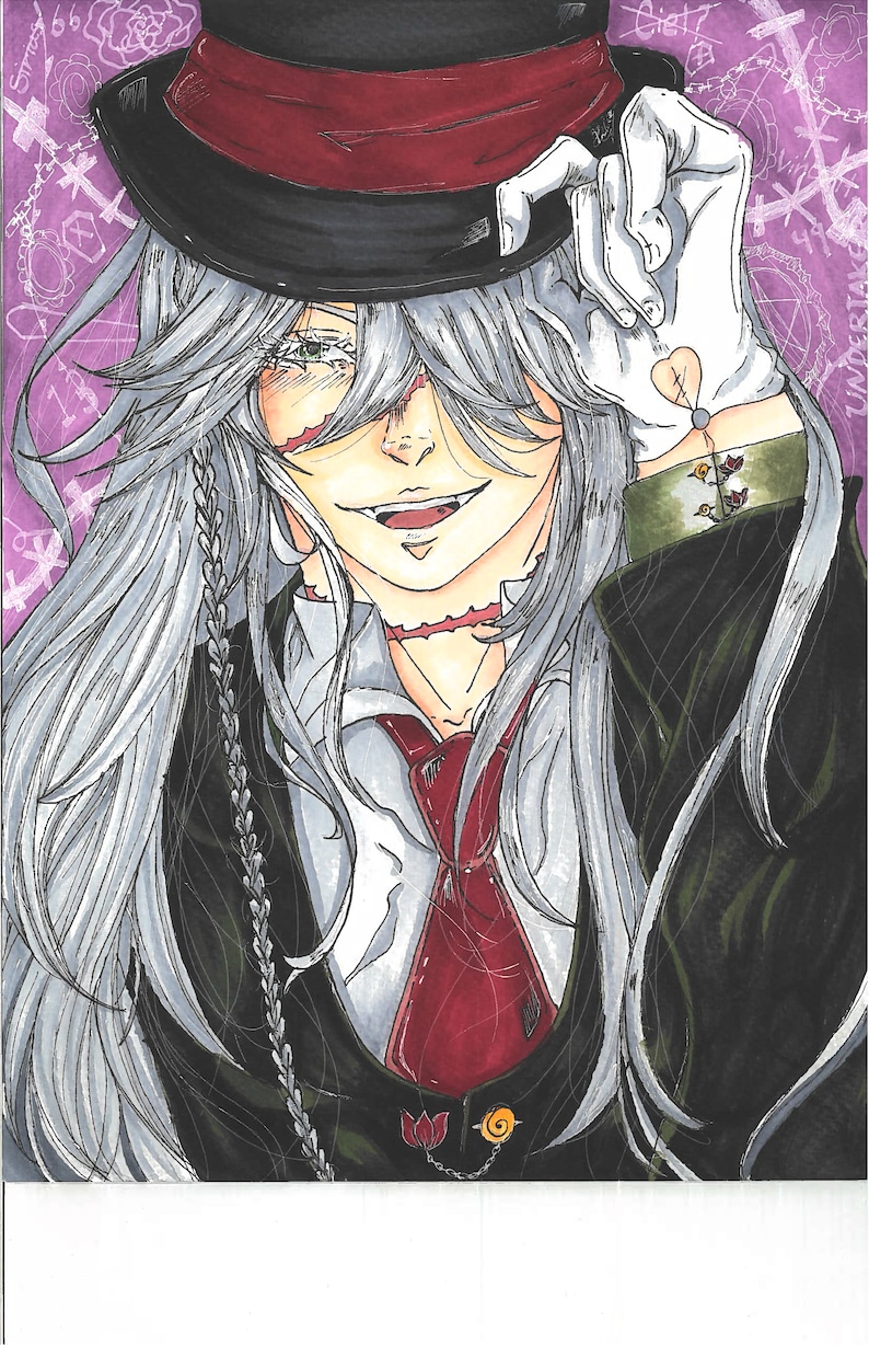 Black Butler Undertaker Fanart Print - Etsy