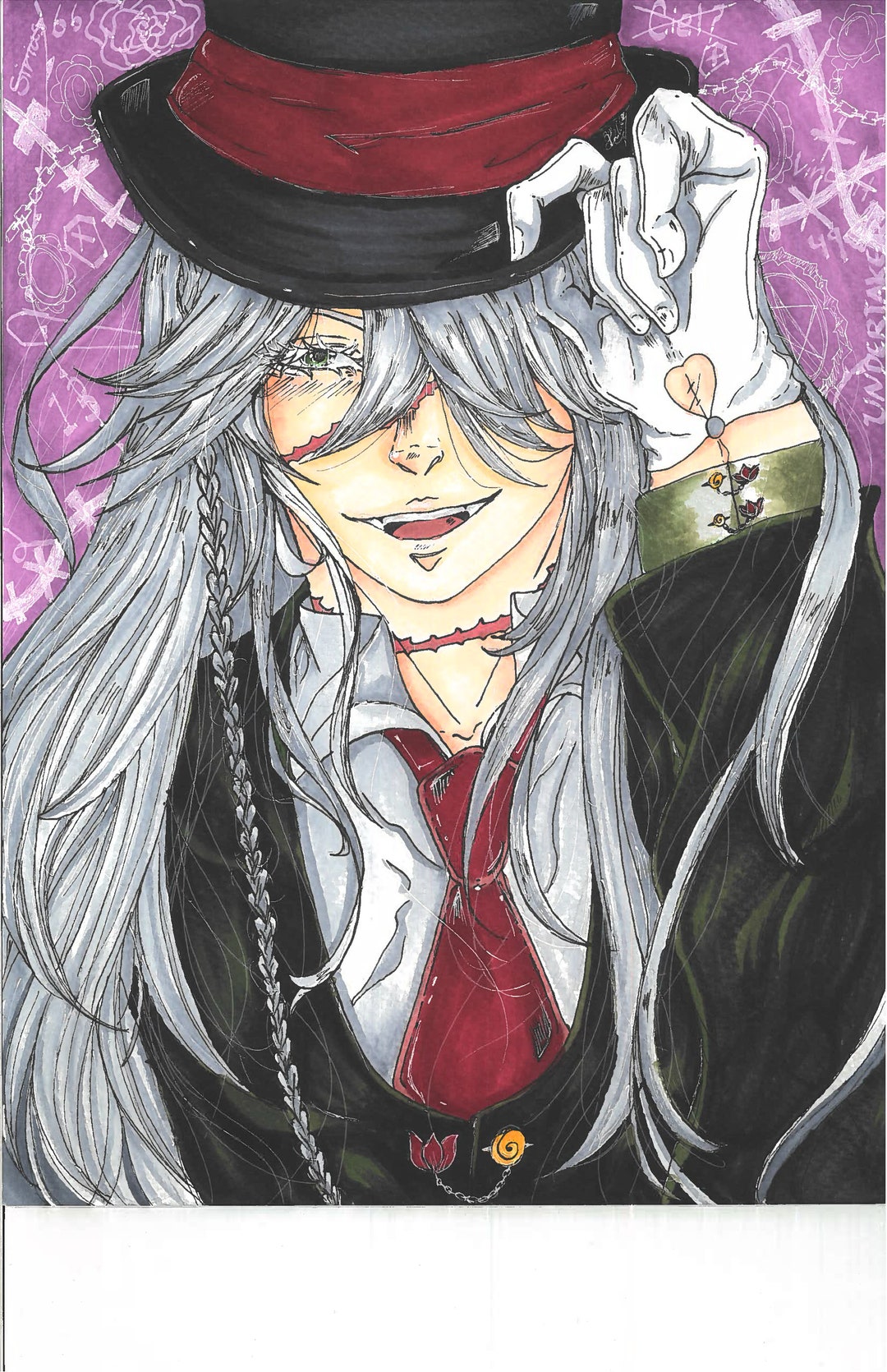 Black Butler Undertaker Fanart Print - Etsy