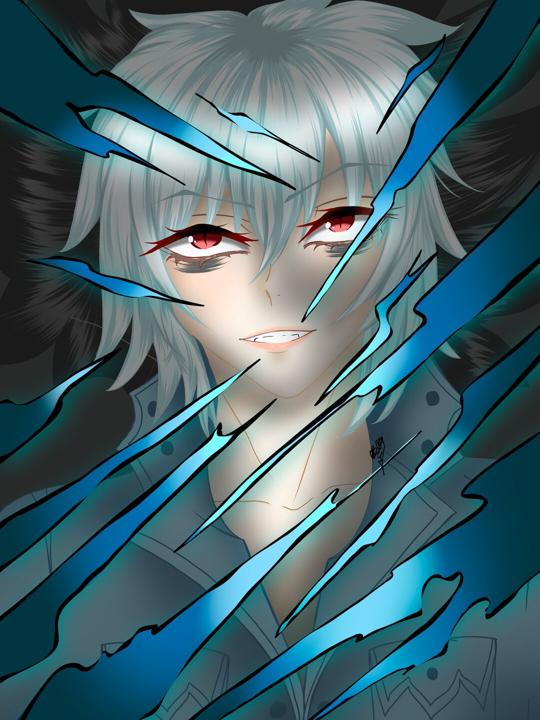 Servamp Sleepy Ash Kuro Fanart Print - Etsy