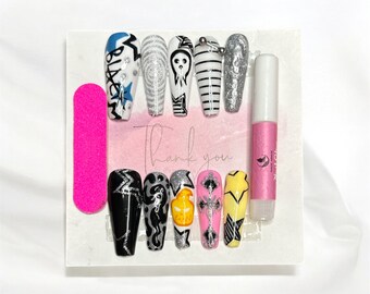 Soul Eater Press on Nails Ballerina Nails Y2K Nails - Etsy