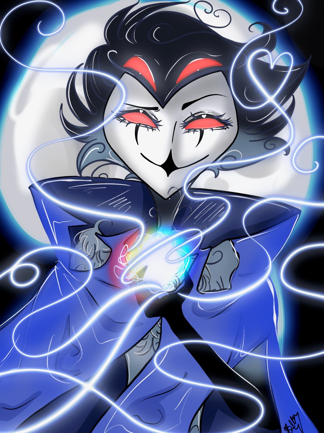 Helluva Boss Stolas Fanart Print - Etsy