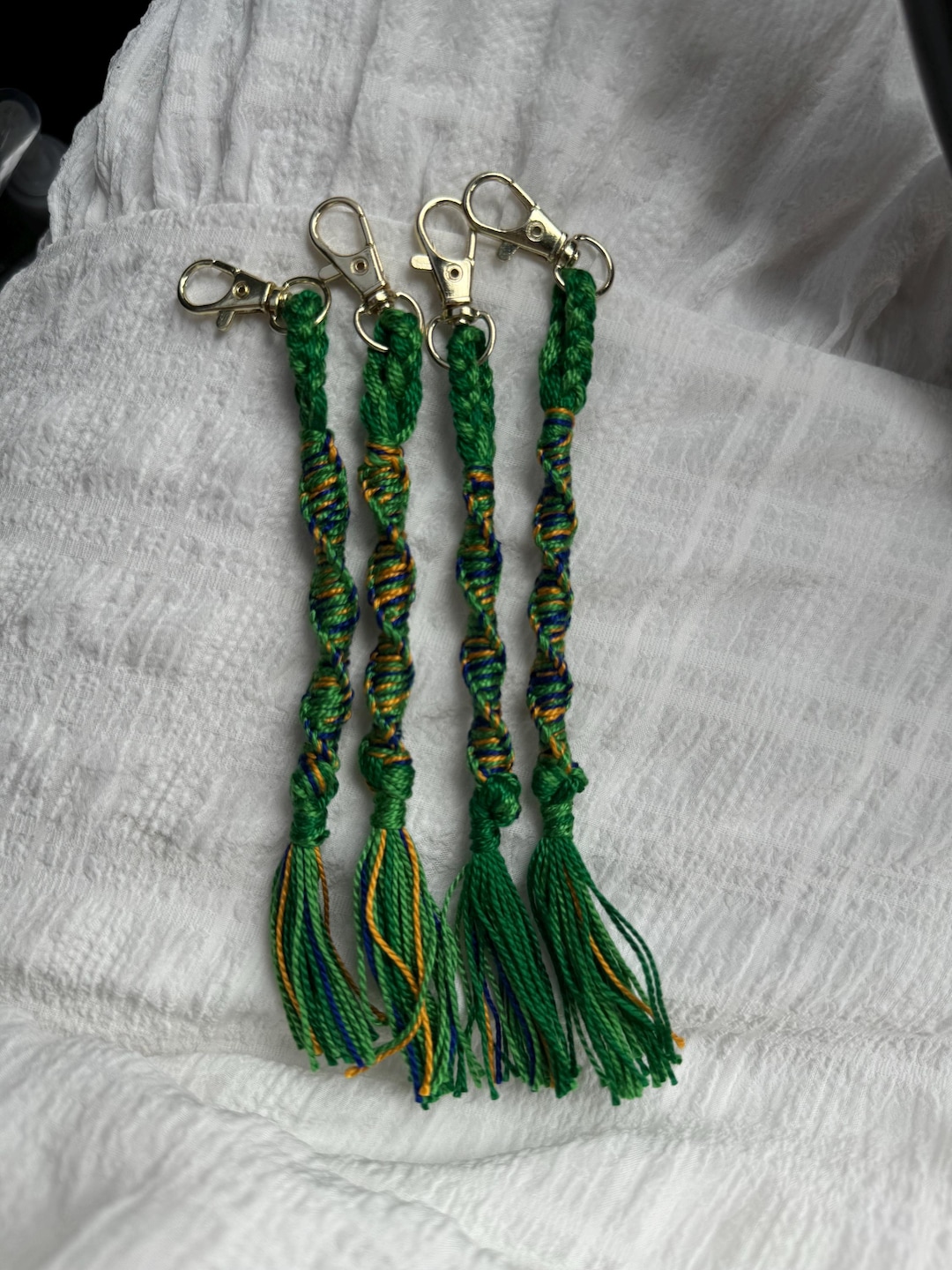 Tzitzits Green, Gold, Royal Blue Hebrew Israelite - Etsy