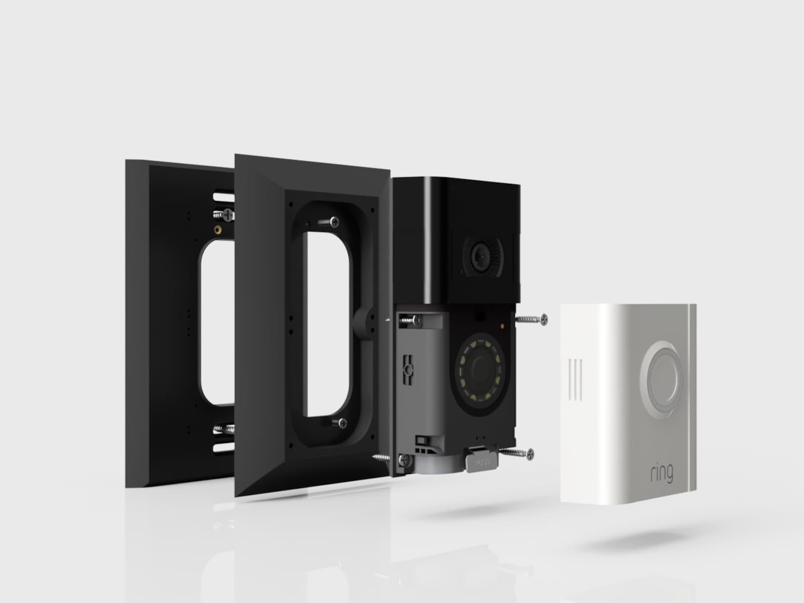 Ring Battery Doorbell PRO/PLUS Adapter Plate Nutone and M&S Intercom ...