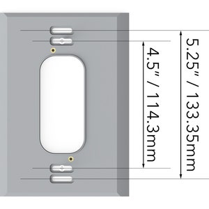 Adapter Plate for Ring Wired Doorbell Pro (pro 2) — 6.5"×4.75" Nutone/m ...