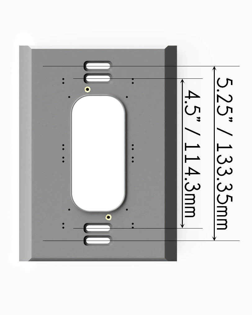 Ring Battery Doorbell PRO/PLUS Adapter Plate Nutone and M&S Intercom. Hidden Screws. Retrofit ...