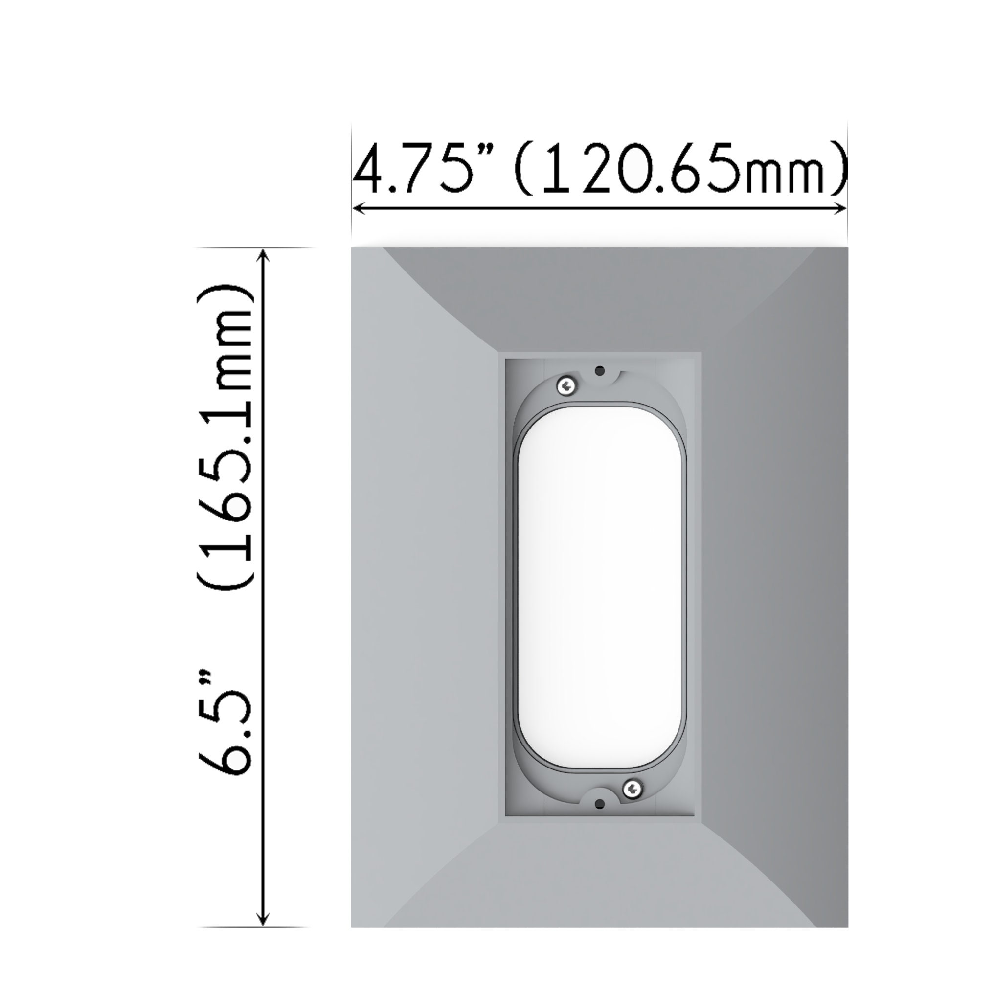 Adapter Plate for Ring Wired Doorbell Pro (pro 2) — 6.5"×4.75" Nutone/m ...