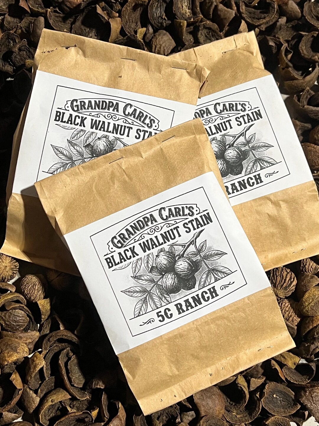 5 Oz Grandpa Carl’s Black Walnut Stain. Dehydrated Organic Powdered ...