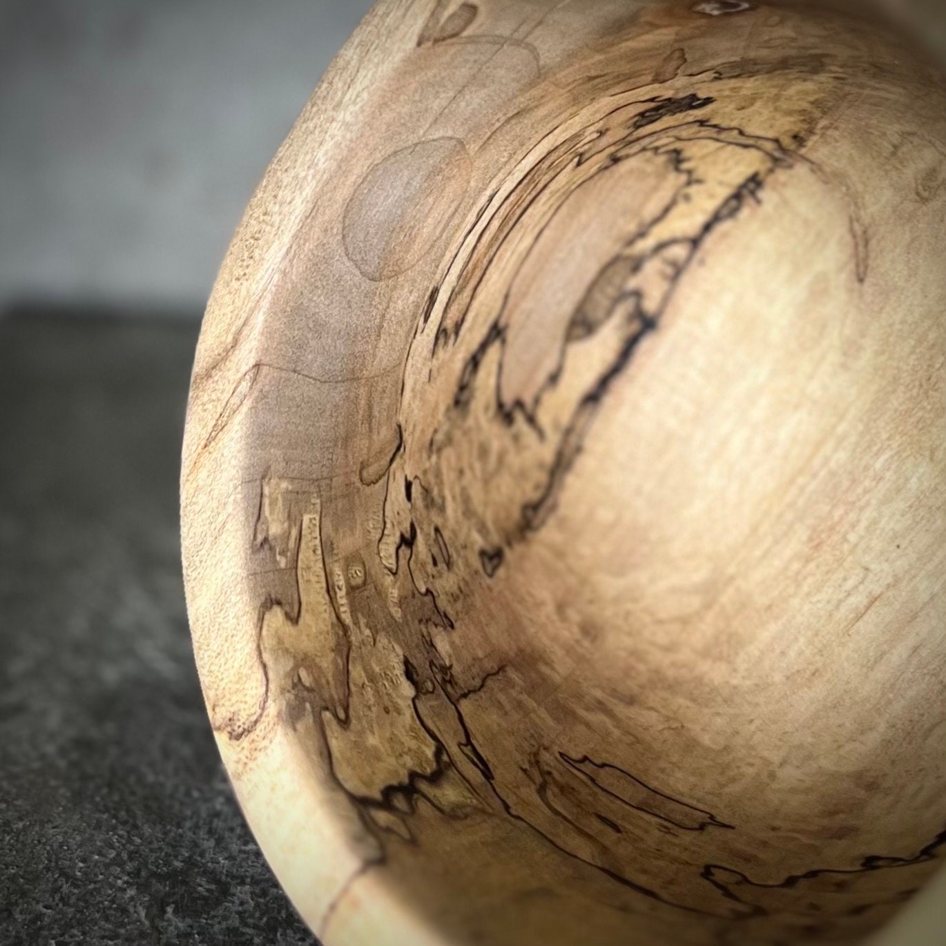 Spalted Pecan Wood Vessel. Hand Turned Satin Finish Wooden Bowl - Etsy