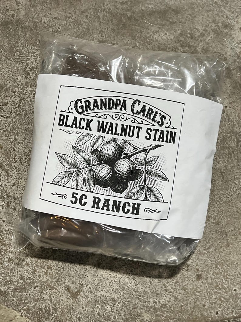 5 Oz Grandpa Carl’s Black Walnut Stain. Dehydrated Organic Powdered ...