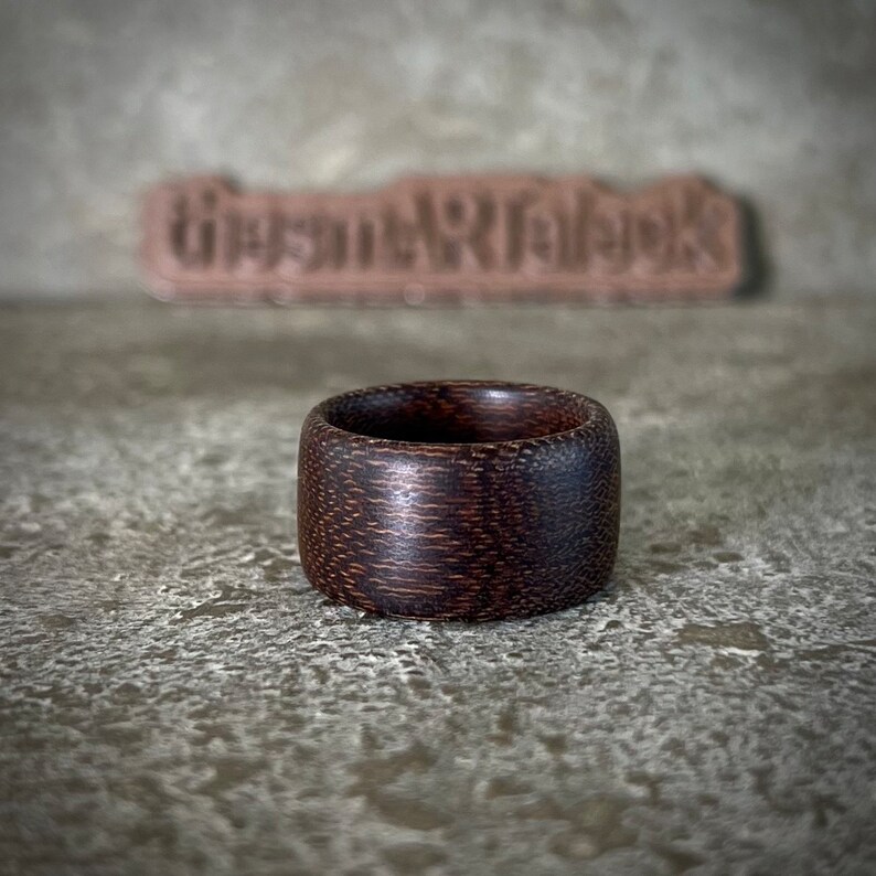 Hand Turned Vintage Canvas Micarta Ring Size 10 - Etsy