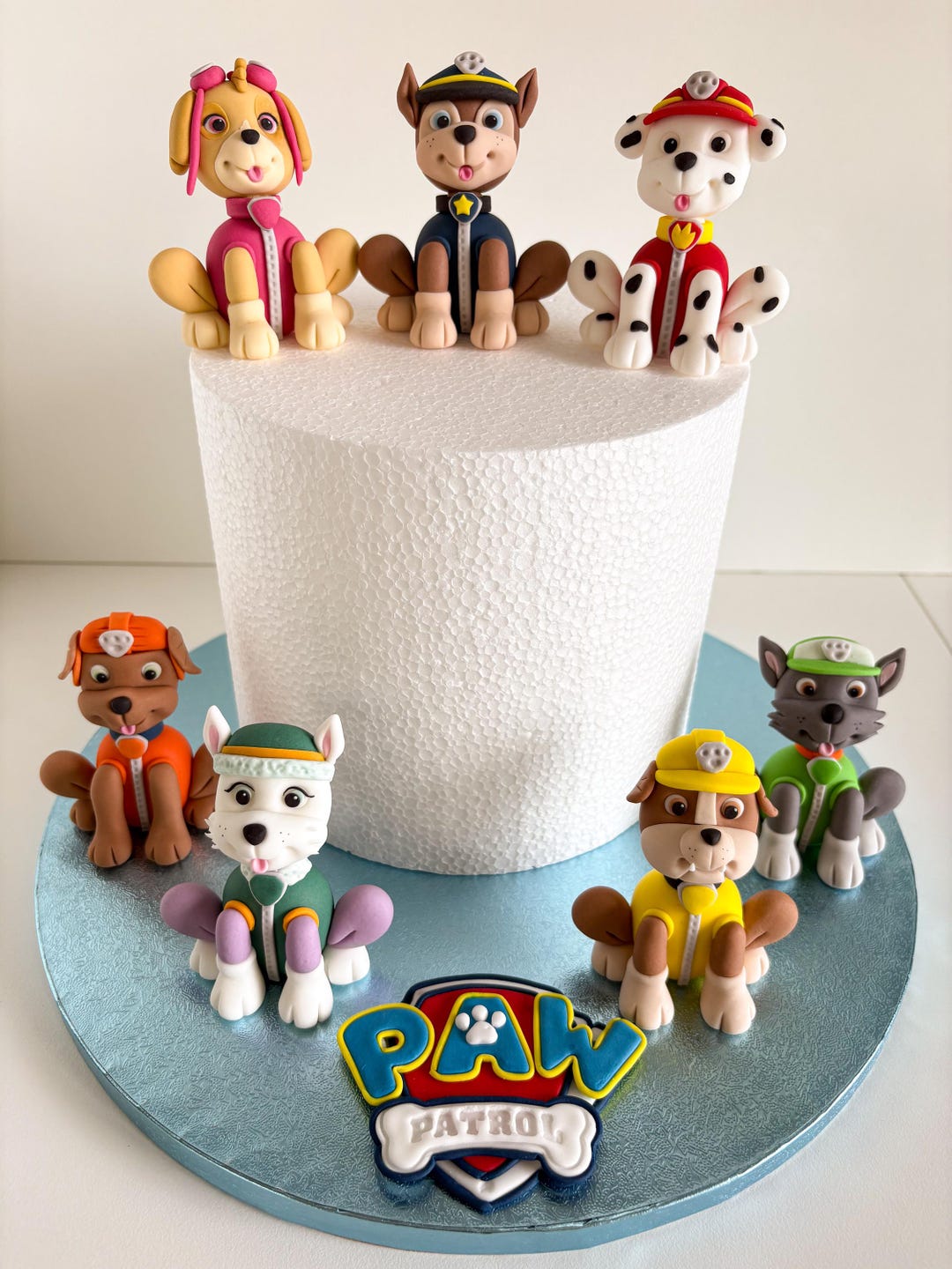 Paw Cake Topper Figures - Toppers Mighty Pups Super Paws - Etsy