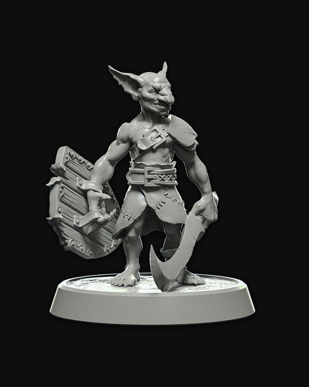 Goblin Fighter Dnd Miniature Stlflix RPG Fantasy Goblin Invasion - Etsy