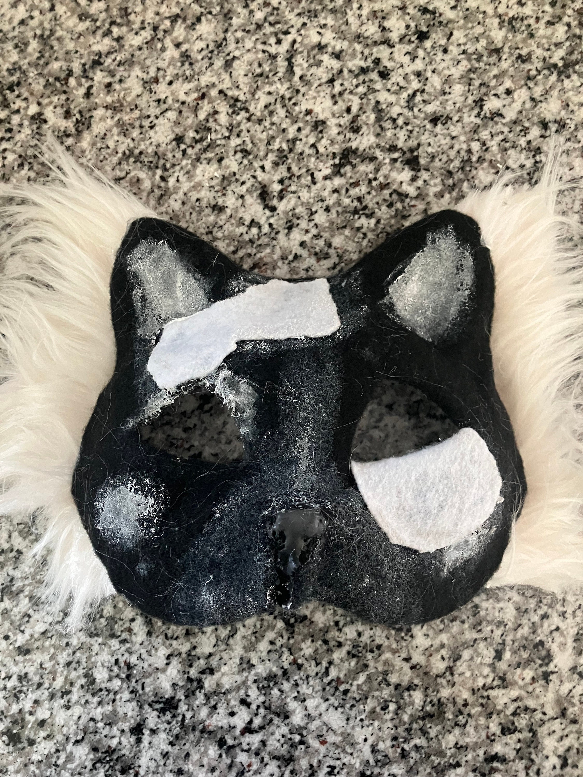Black and White Cat Mask - Etsy