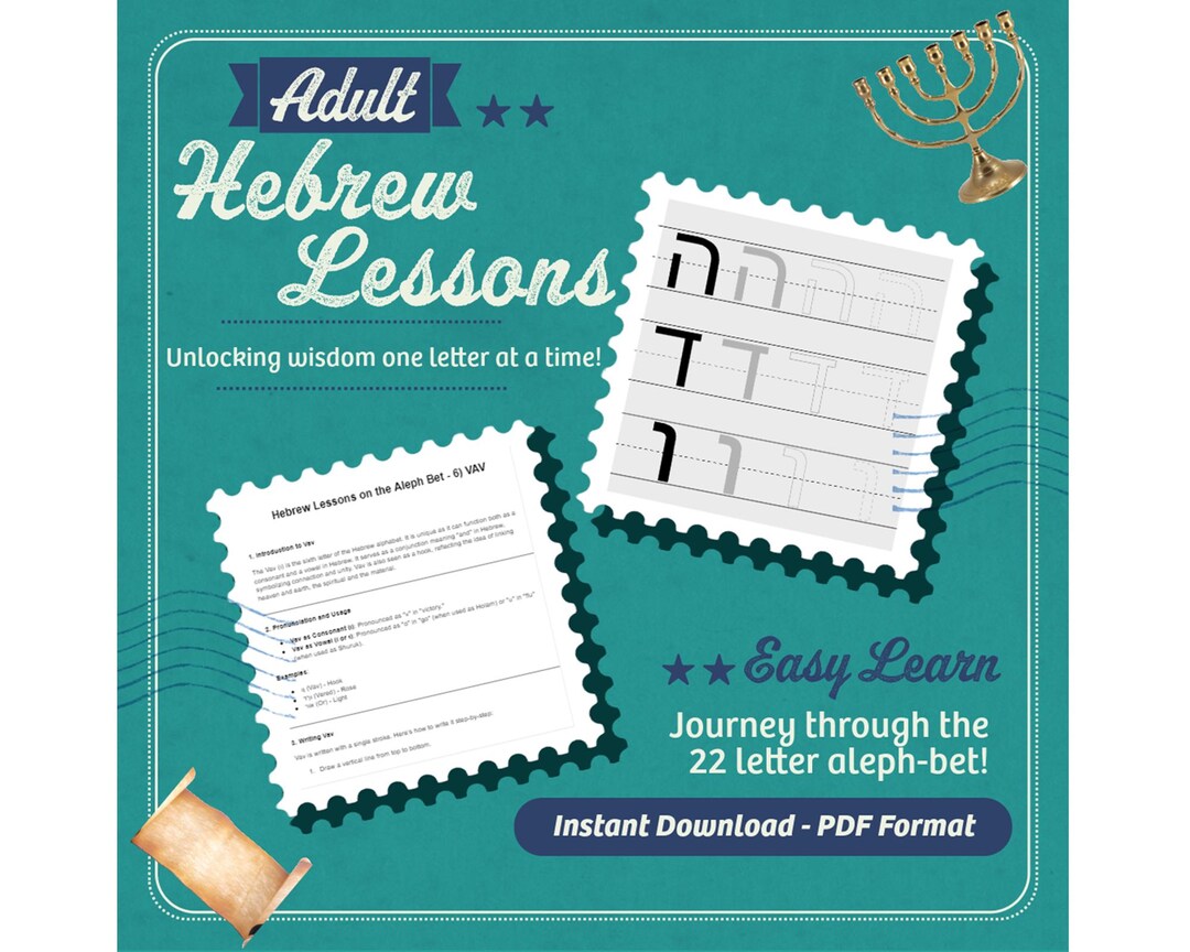 Learn Modern Hebrew Alphabet: Master Pronunciation & Usage W/engaging ...