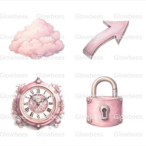 20 Girly Tech Icons Design Elements Vtg Computer Programmer Bundle Web ...