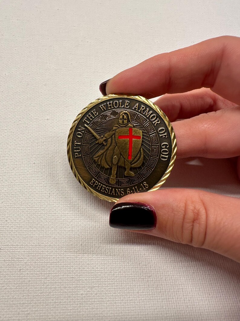 Armor of God Coin Ephesians 6:11-18 Christian Faith Coin, Religious ...