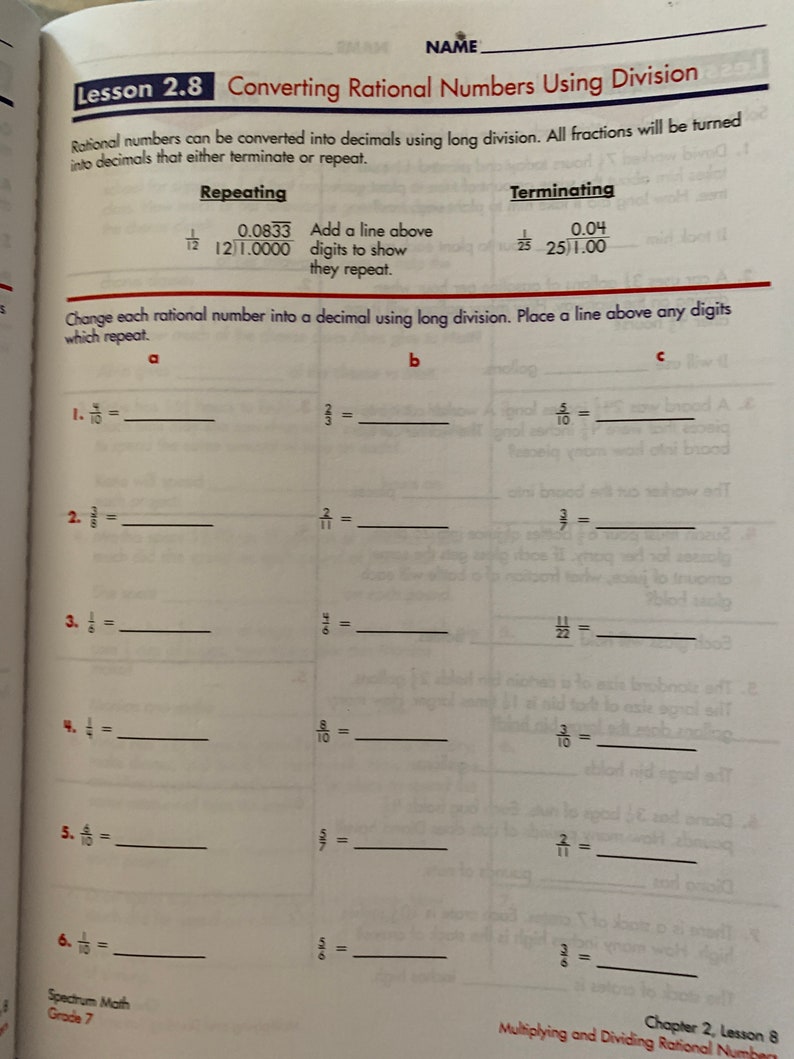 Spectrum Math - Etsy