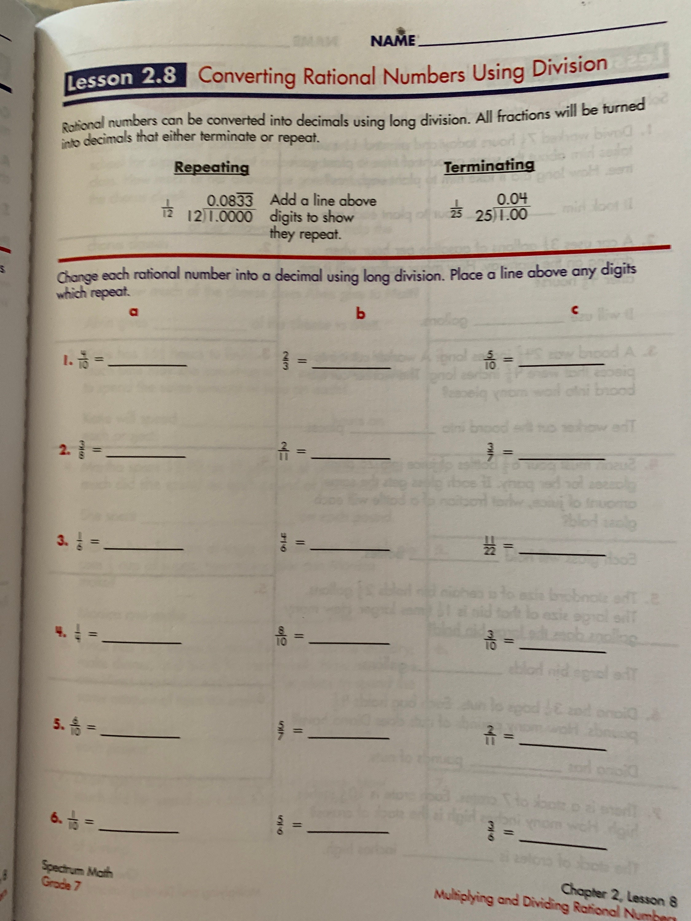Spectrum Math - Etsy